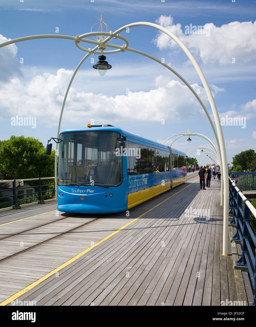 Southport pier tram hi-res stock photography and images - Alamy