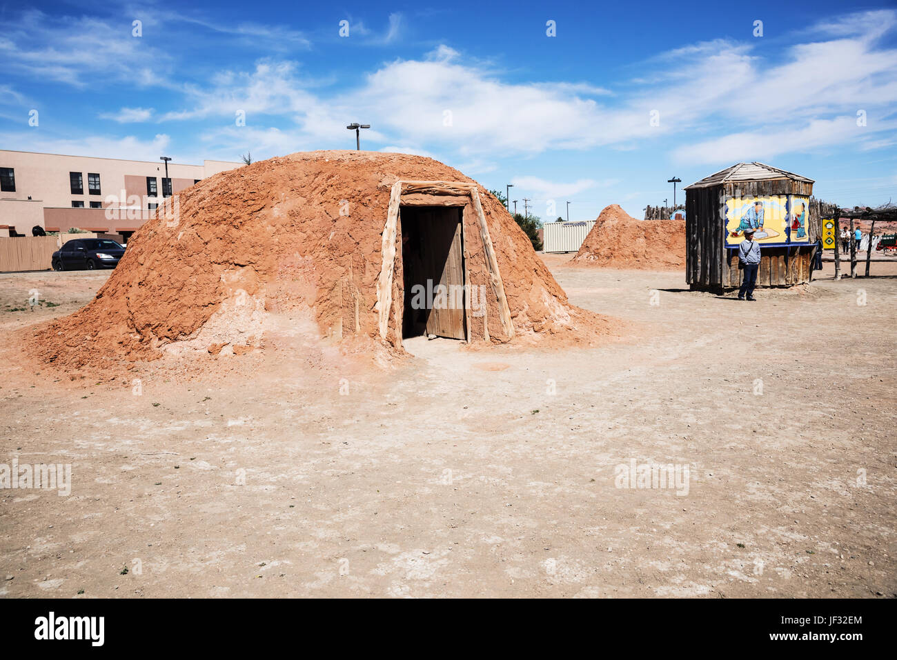 Hogan- traditional dwellingof Nvajo tribe, Small open-air Navajo nation ...