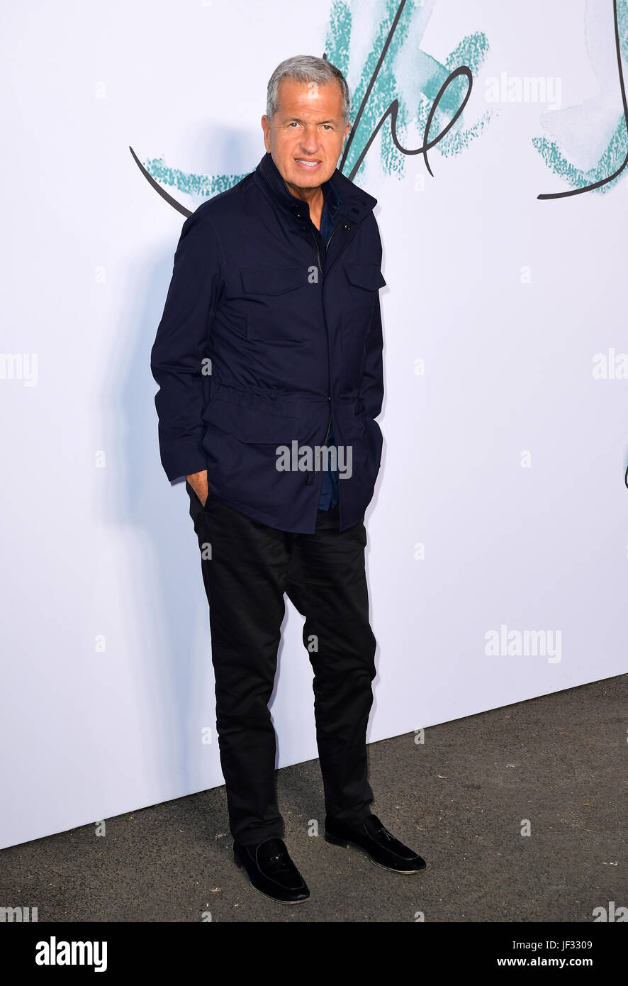 Mario Testino attending the Serpentine Summer Party 2017, presented by ...