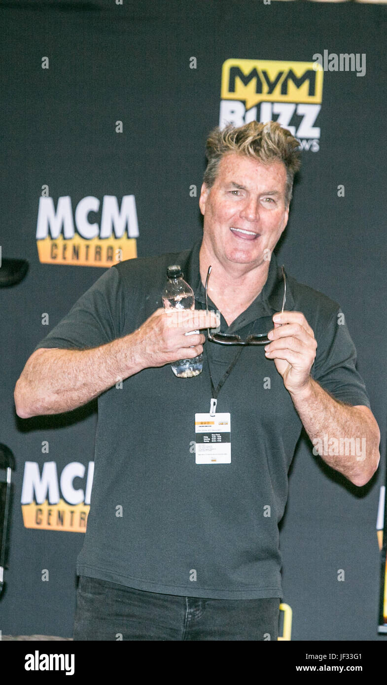 Sam J. Jones, who formerly played Flash Gordon in the 1980 film ...