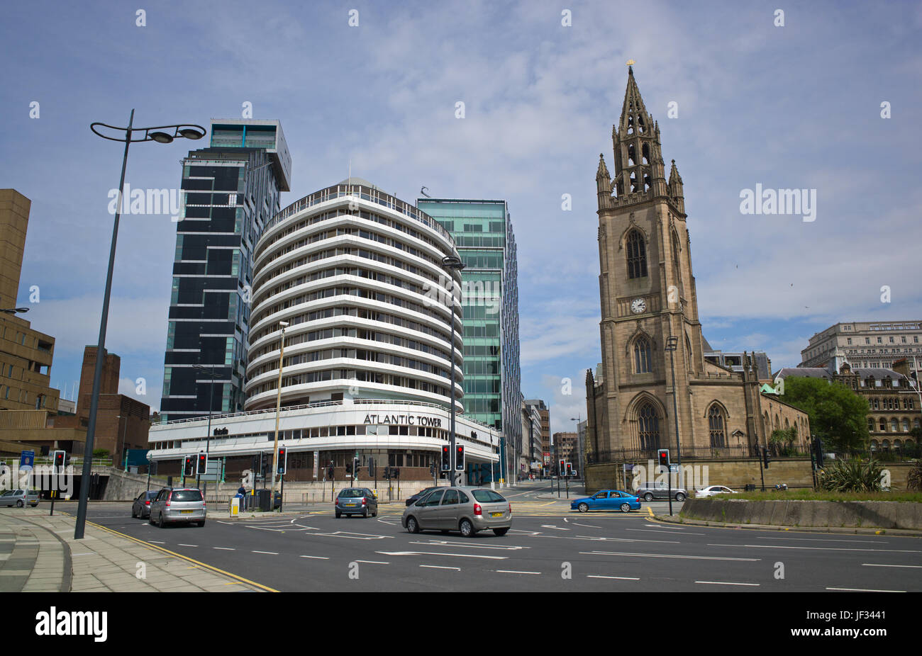 Atlantic Tower at junction of George's Dock Gates and Chapel Street ...