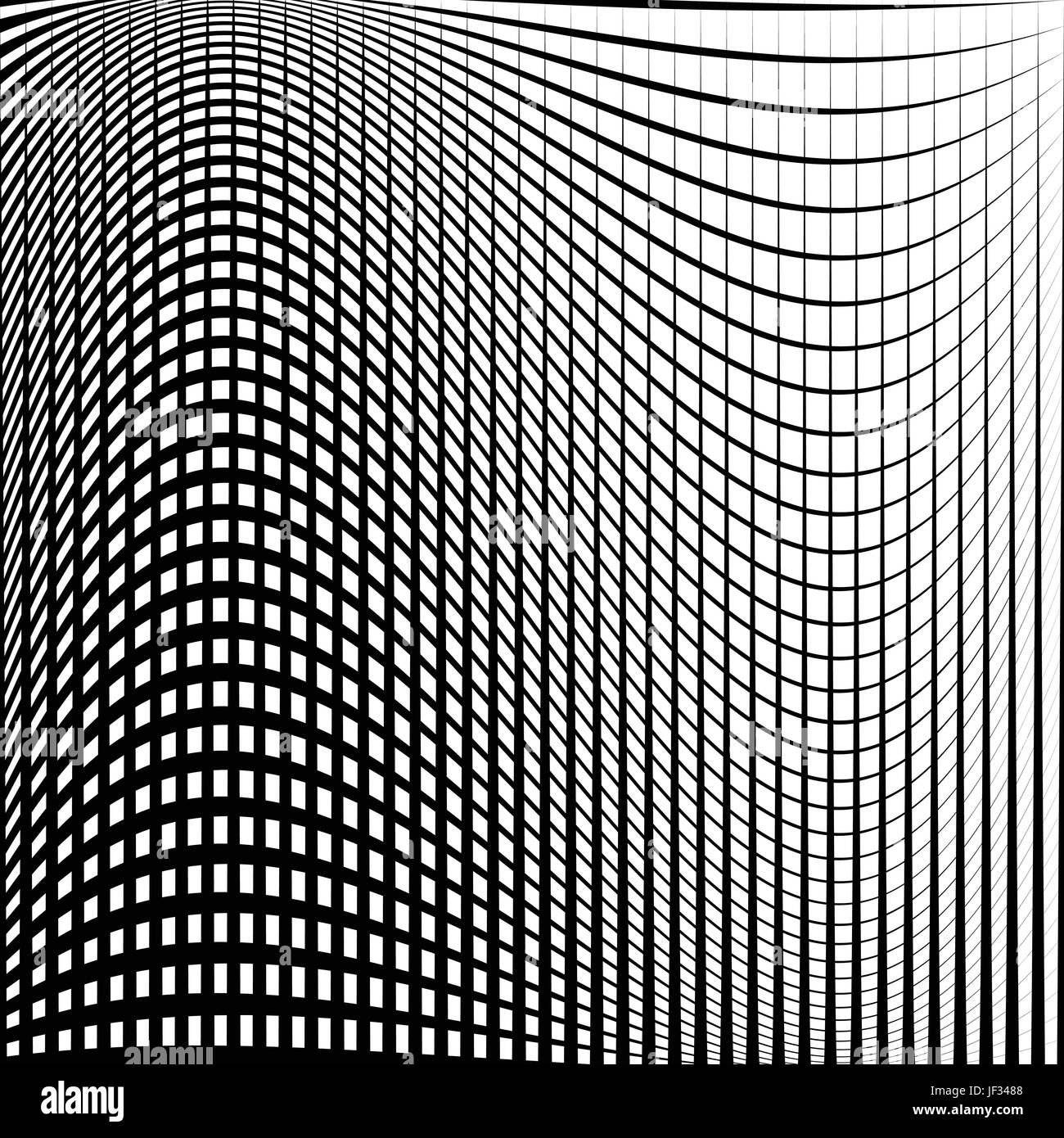 Geometric black and white texture. Mesh, grid pattern of lines Stock ...