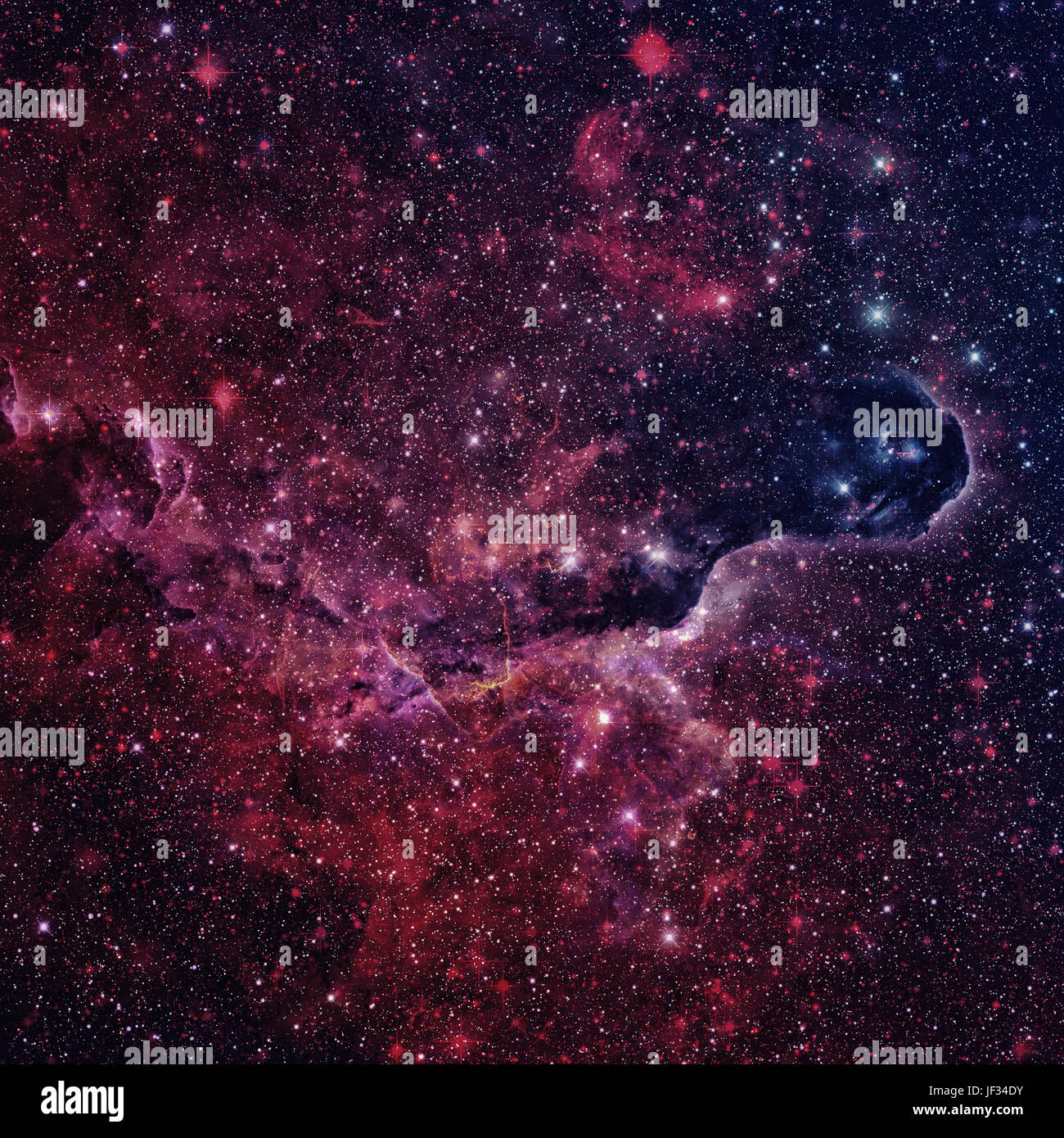 Beautiful nebula, stars and galaxies. Elements of this image furnished ...