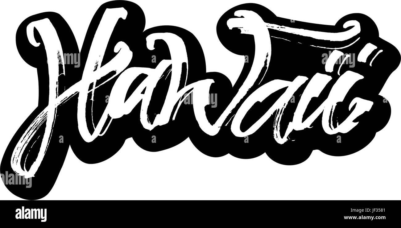 Word hawaii hi-res stock photography and images - Alamy