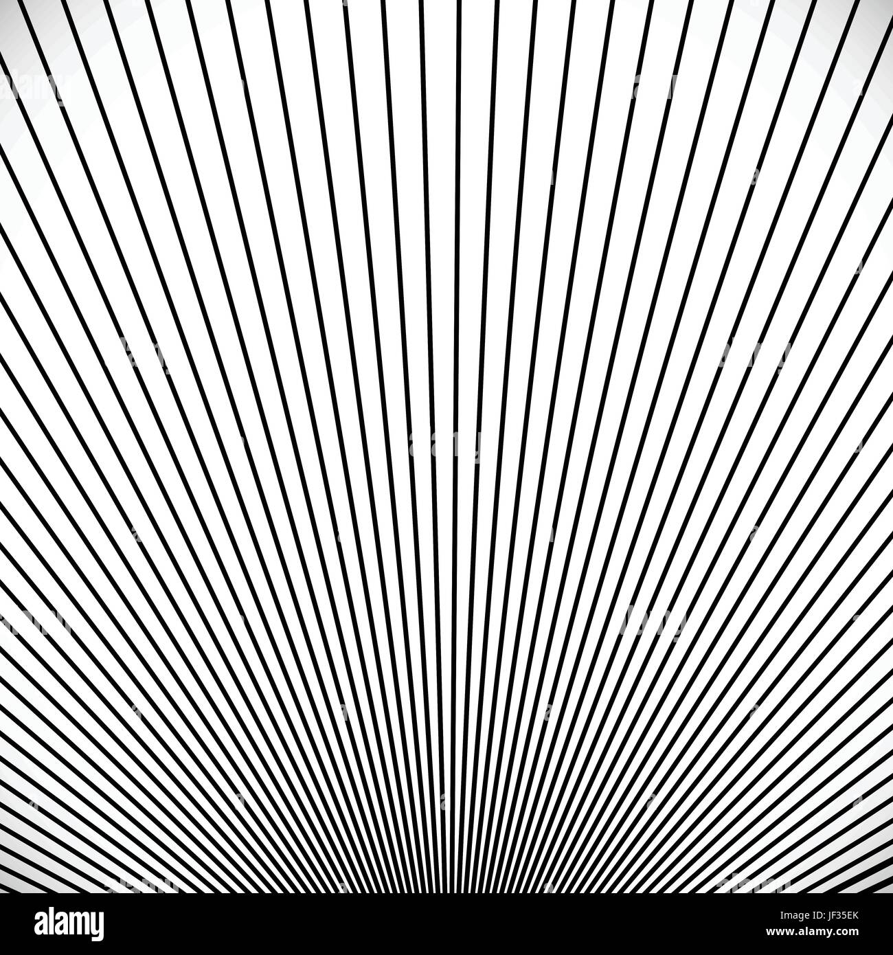 Radial lines element. Abstract geometric illustration. Radiating ...