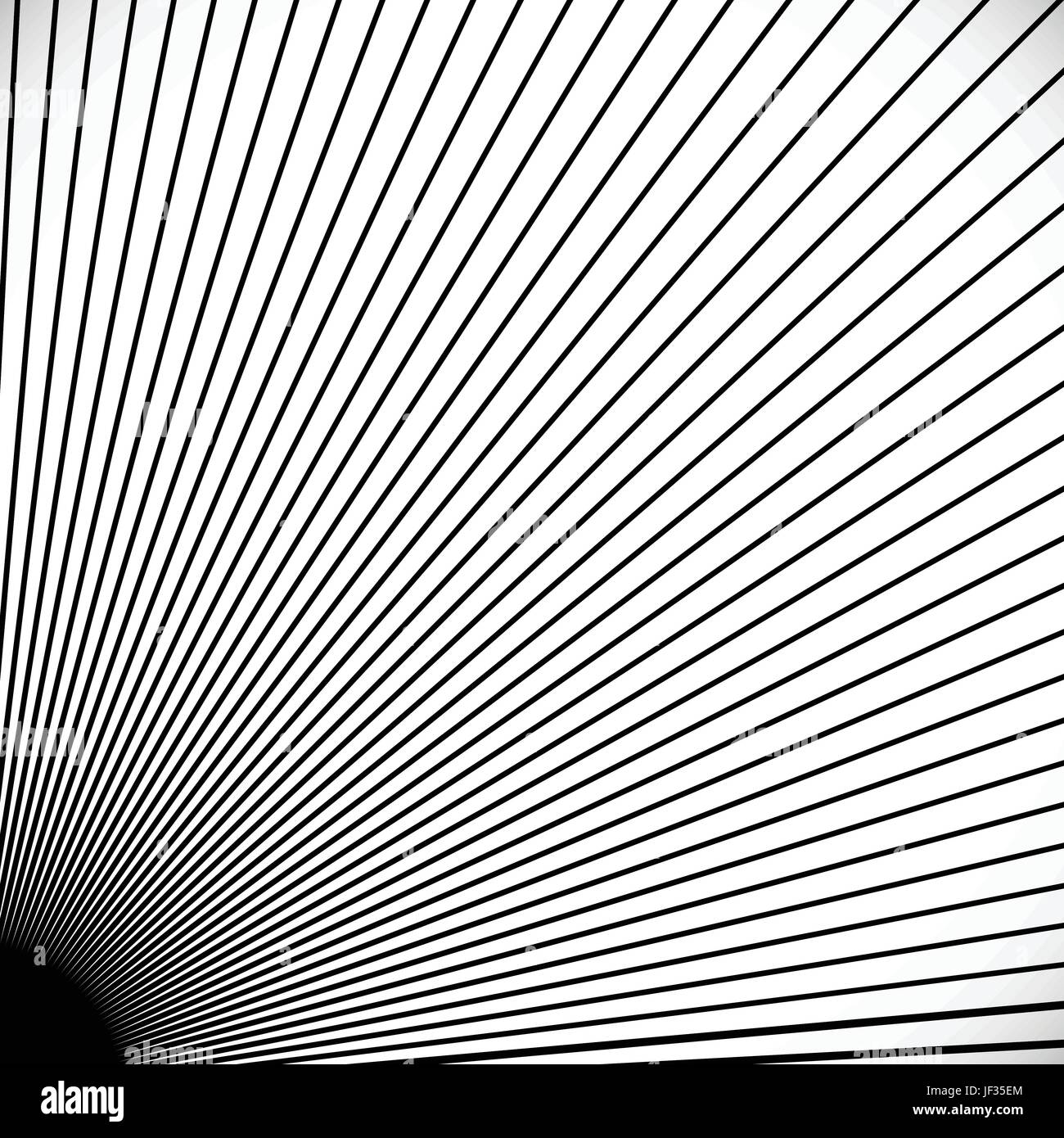 Radial lines element. Abstract geometric illustration. Radiating ...