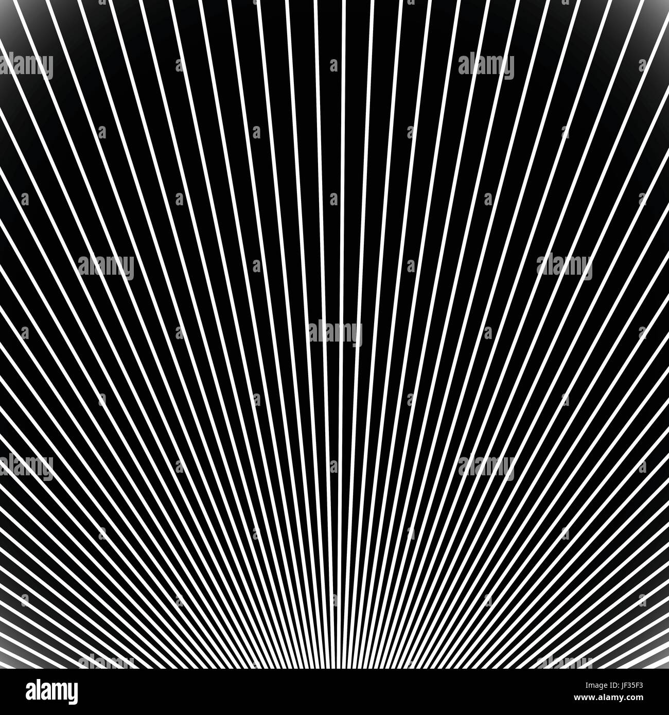 Radial lines element. Abstract geometric illustration. Radiating ...