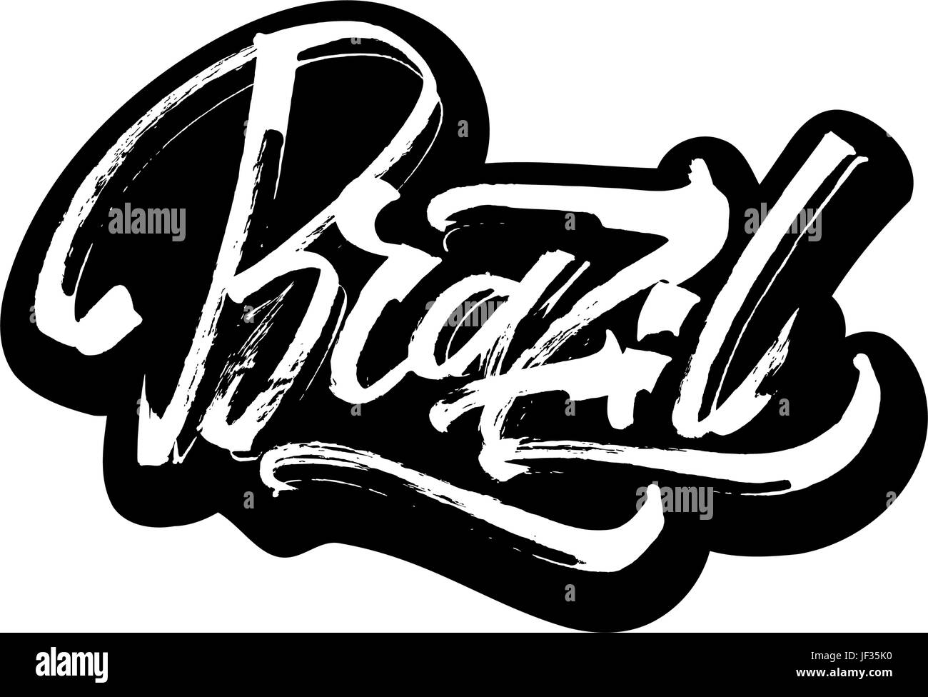 Brazil lettering hi-res stock photography and images - Alamy