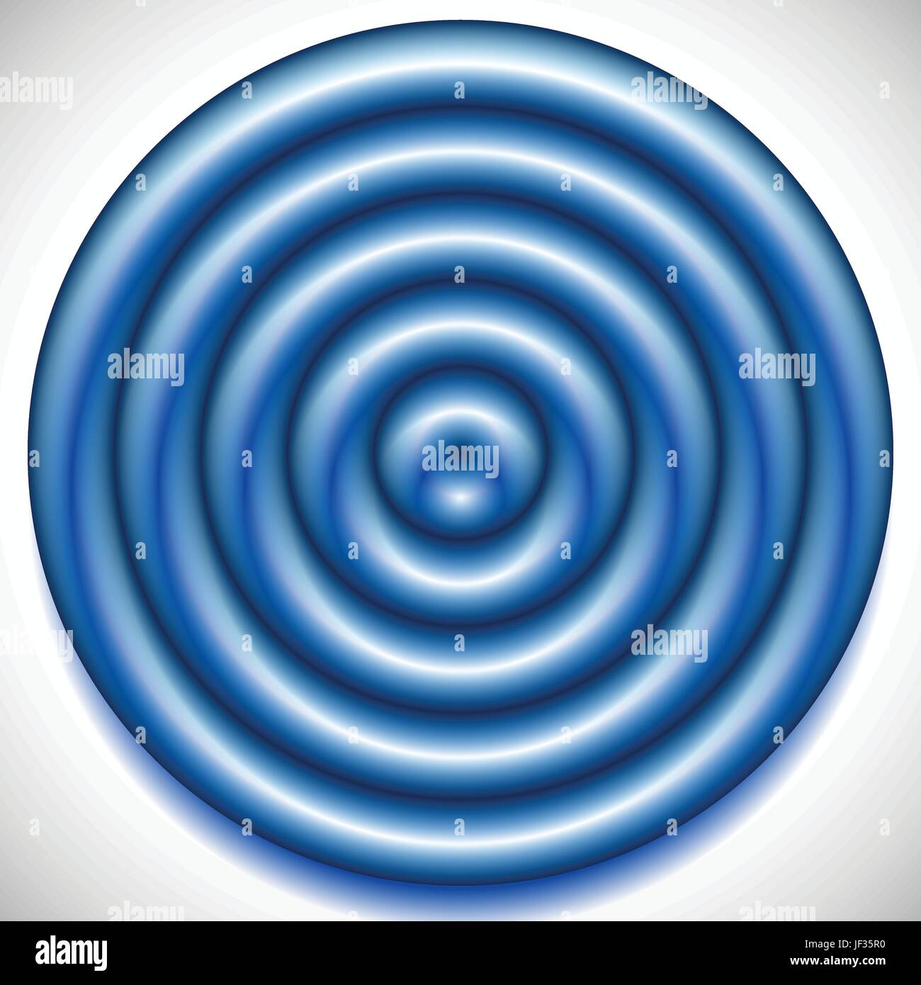 Circular pattern with concentric circles. Faded overlapping circle ...