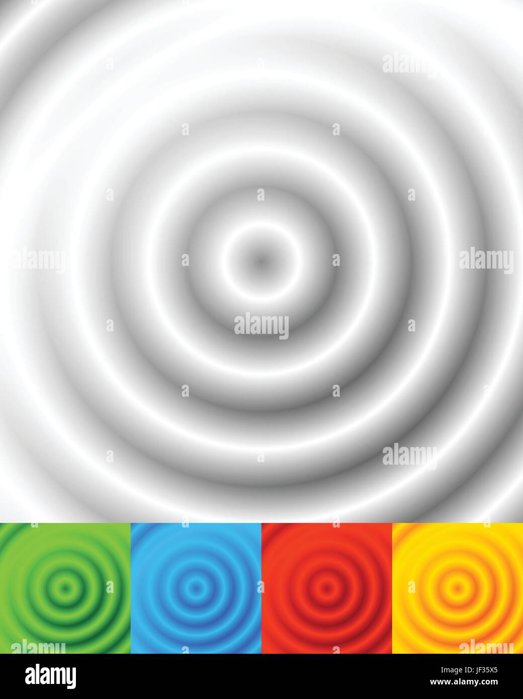 Circular pattern with concentric circles. Faded overlapping circle ...