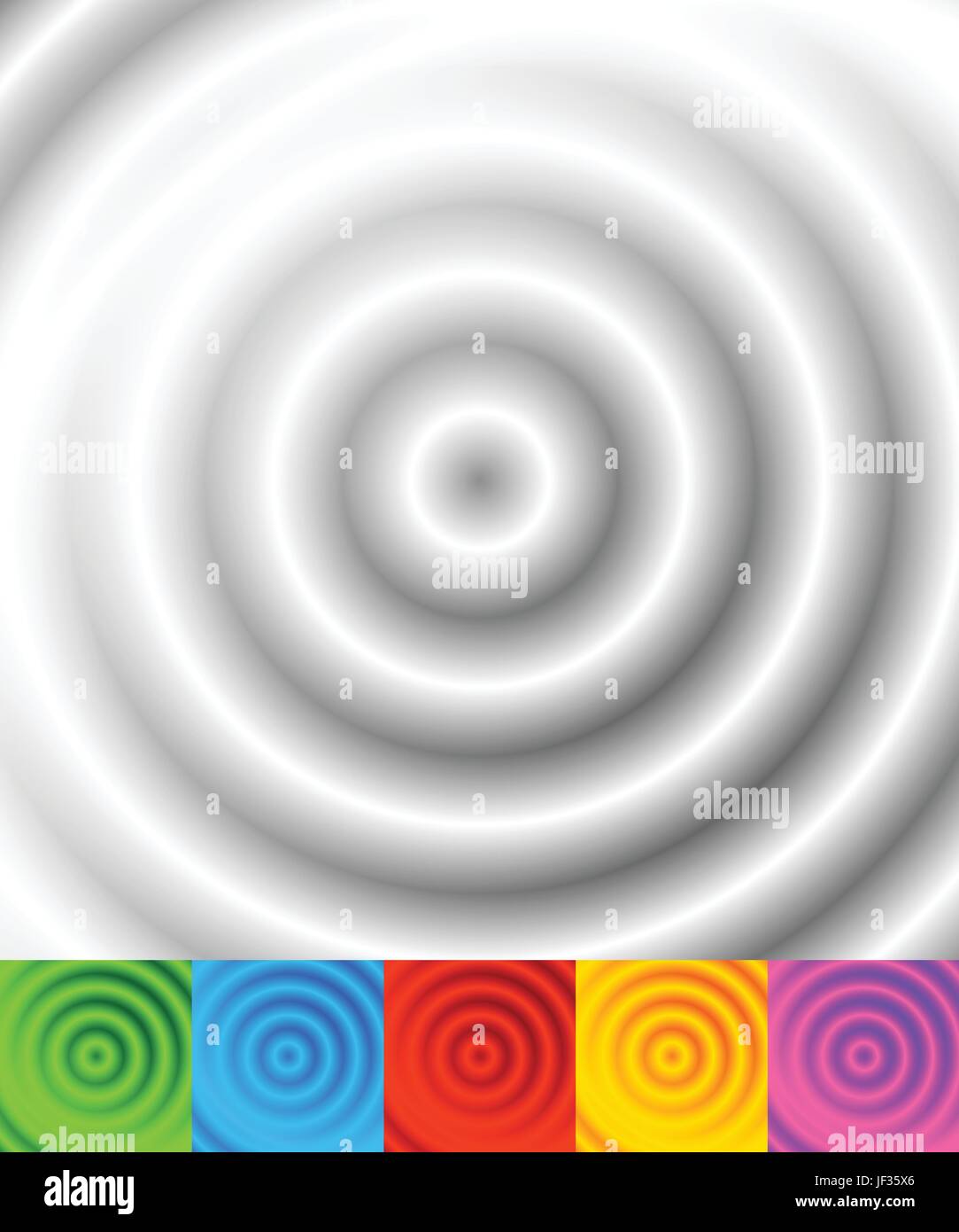 Circular pattern with concentric circles. Faded overlapping circle ...