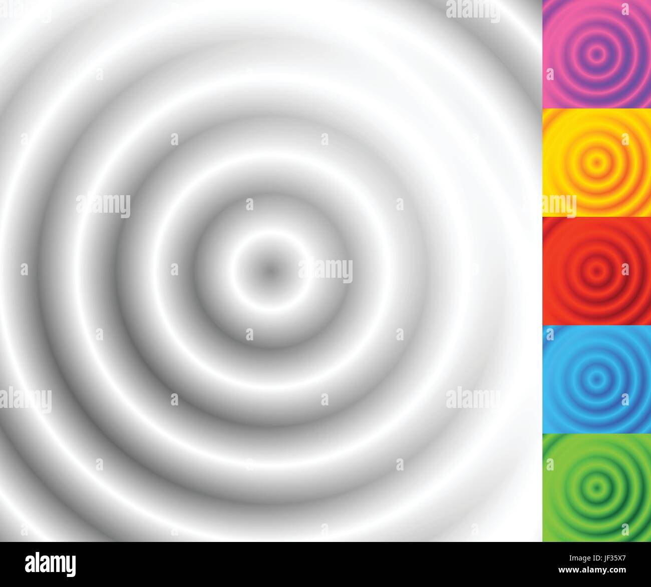 Circular pattern with concentric circles. Faded overlapping circle ...