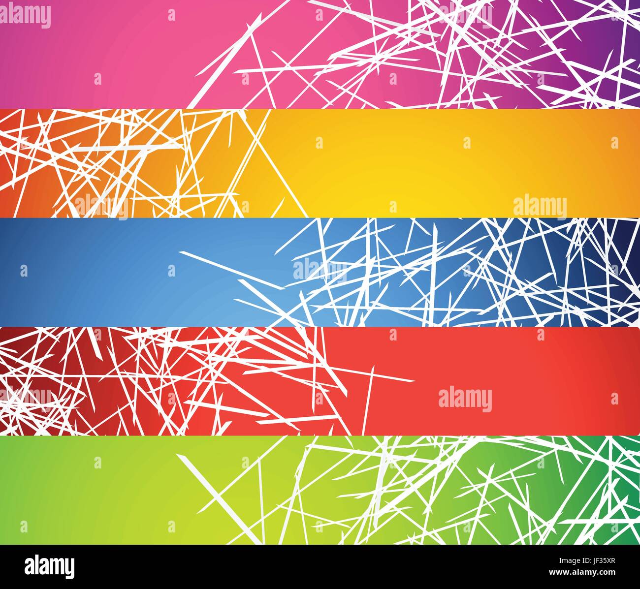 Banner, button backgrounds with abstract random, chaotic lines Stock ...