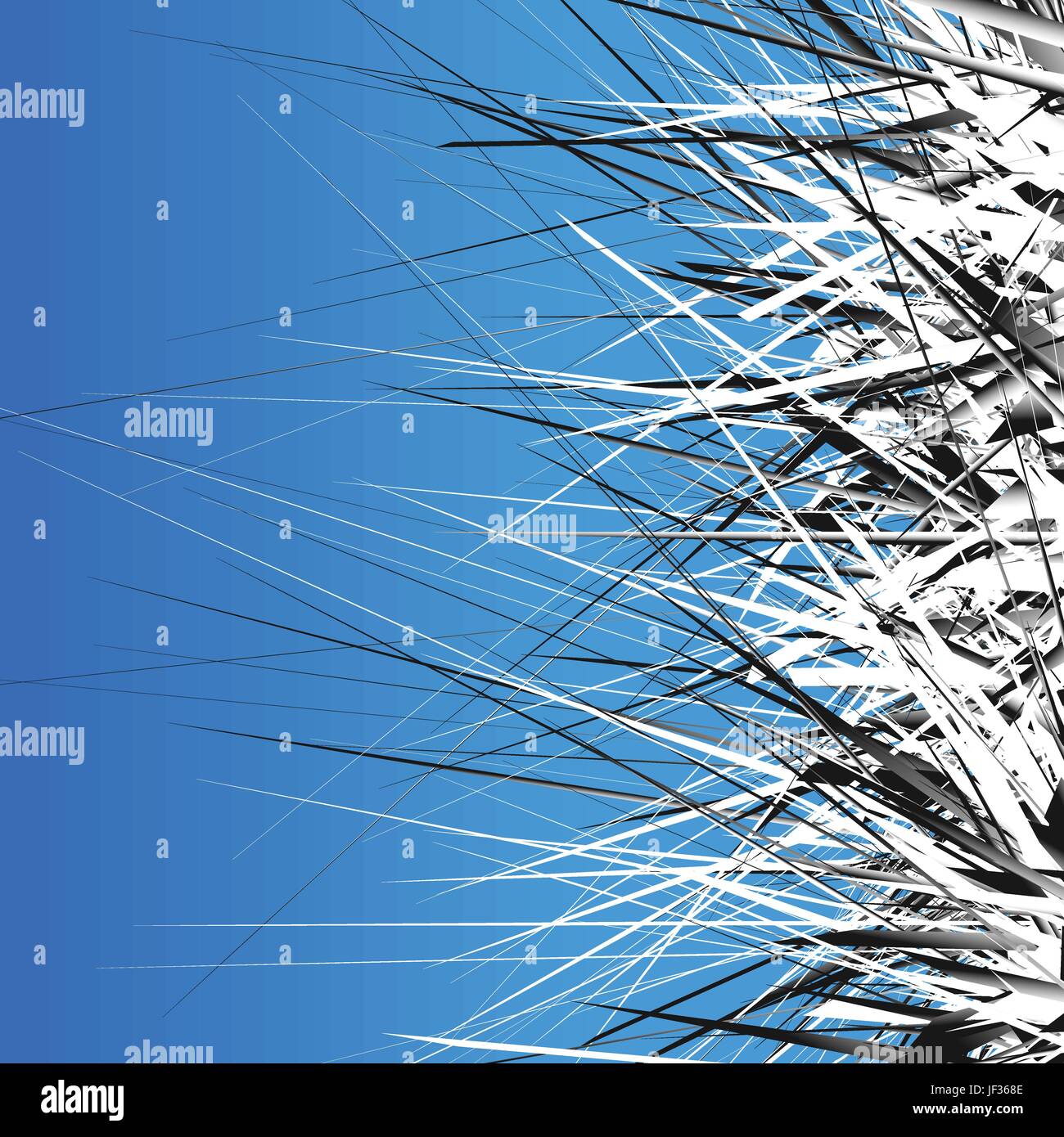 Abstract digital art with array of random lines. Use as poster, flyer ...