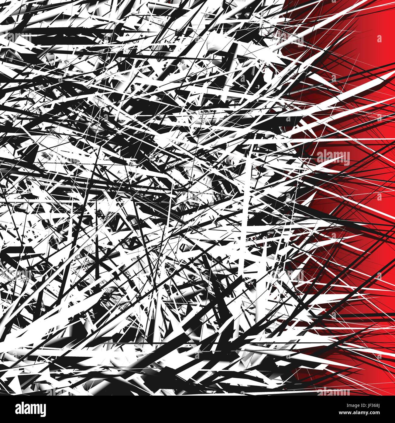 Abstract digital art with array of random lines. Use as poster, flyer ...