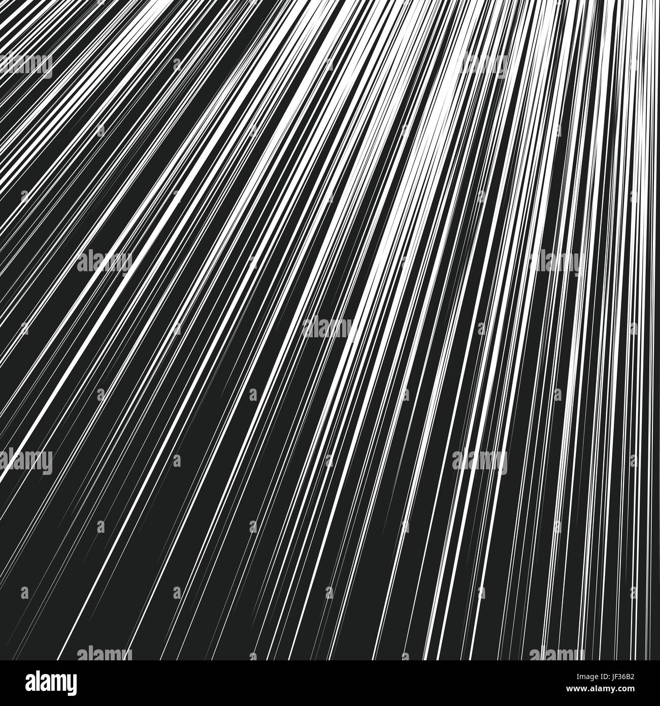 Dynamic, radial lines pattern. Straight slanted lines black and white ...