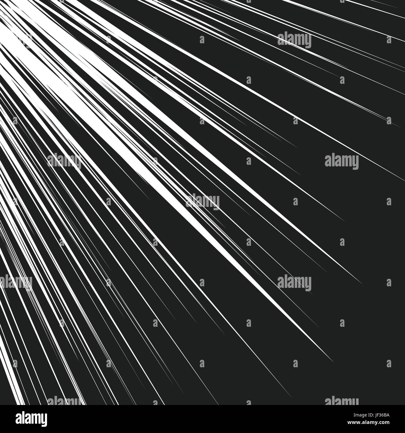 Dynamic, radial lines pattern. Straight slanted lines black and white ...