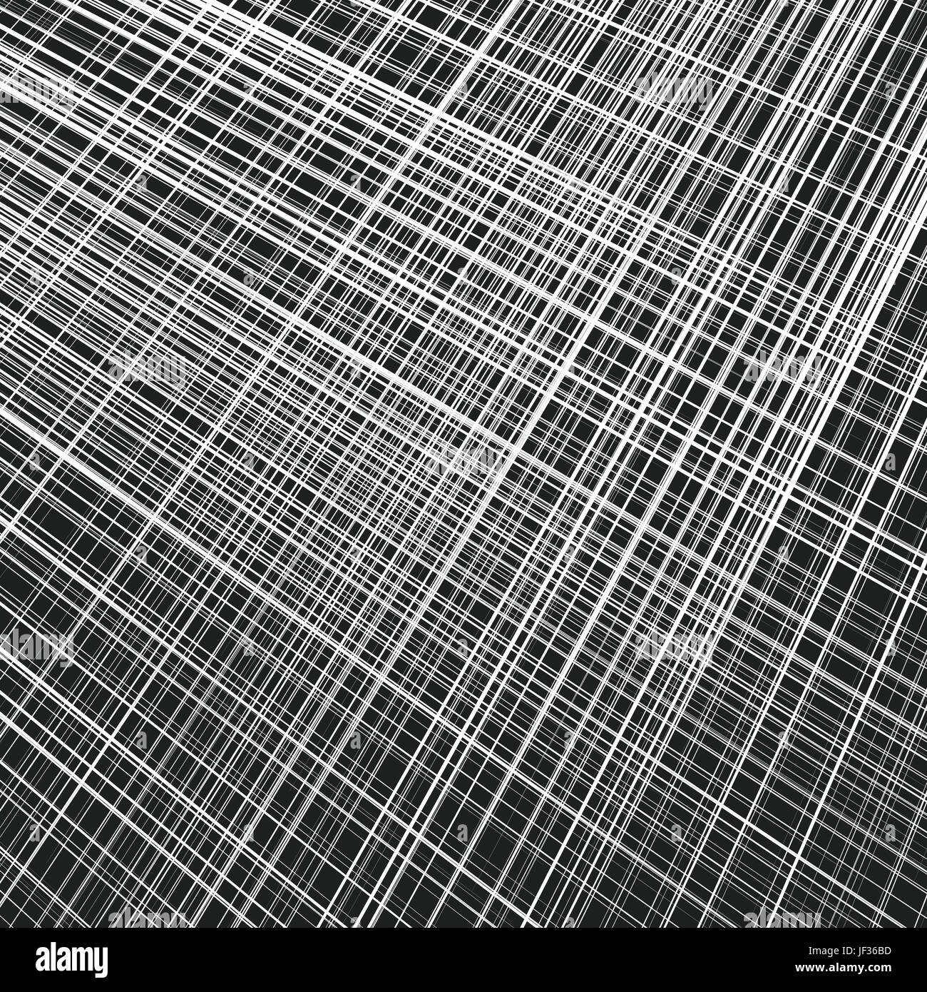 Grid, mesh of dynamic irregular lines. Abstract geometric trellis ...