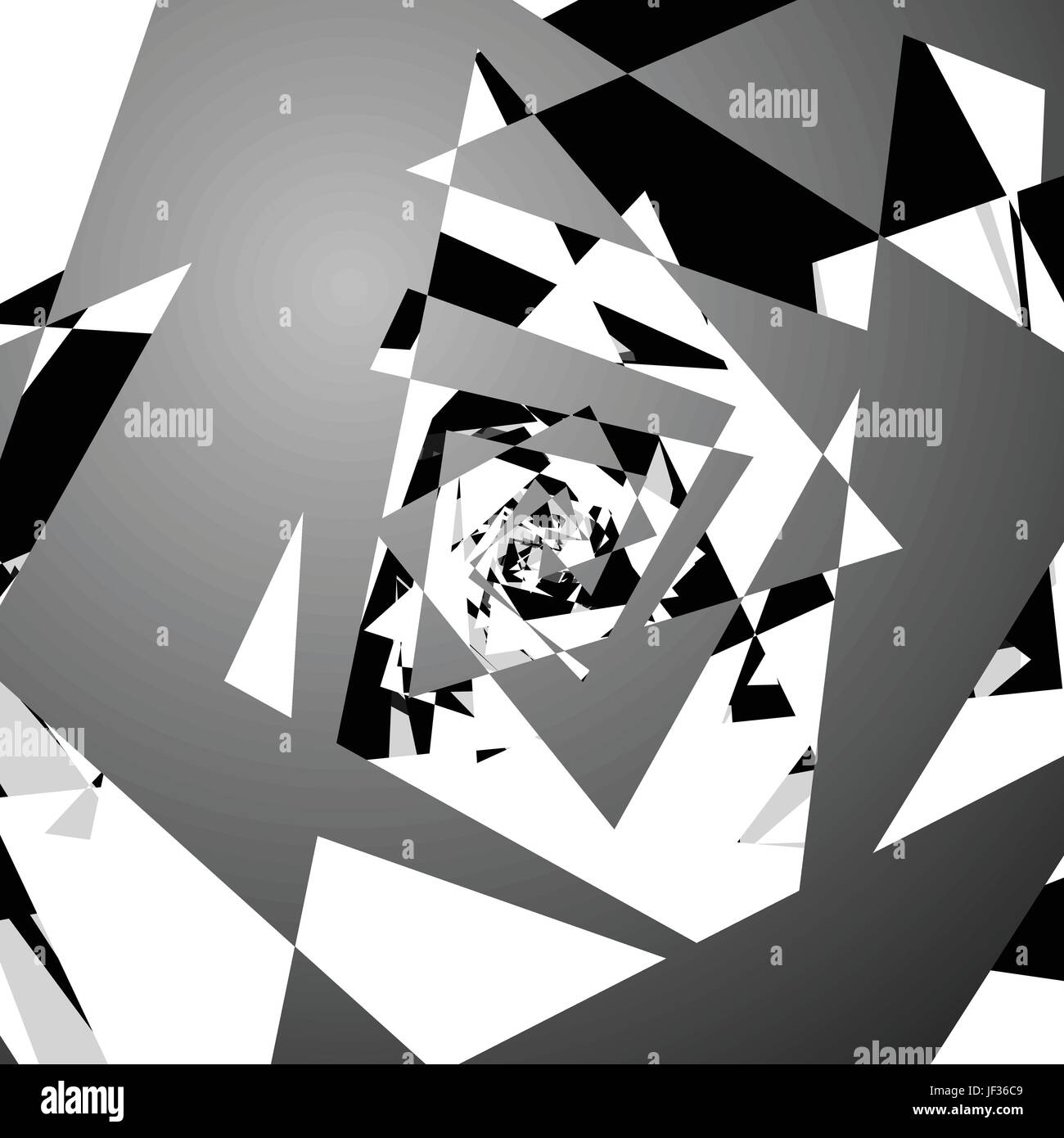 Chaotic, messy composition abstract geometric illustration. Shattered ...