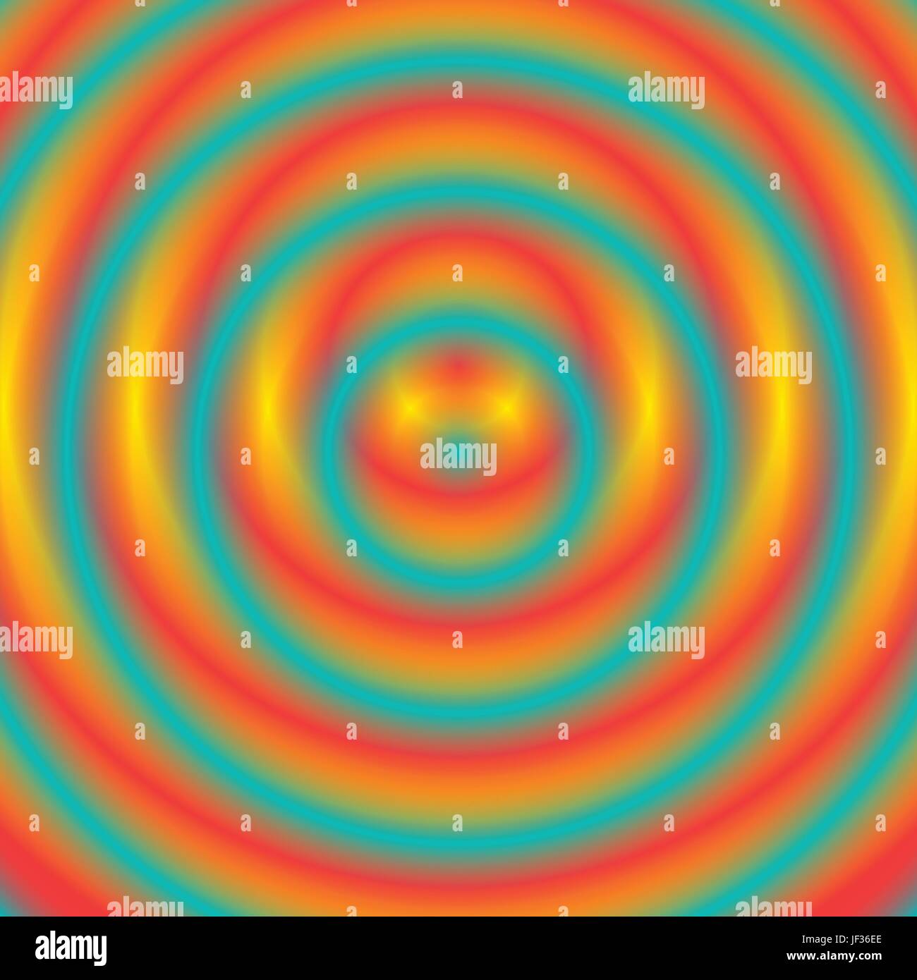 Circular pattern with concentric circles. Faded overlapping circle ...