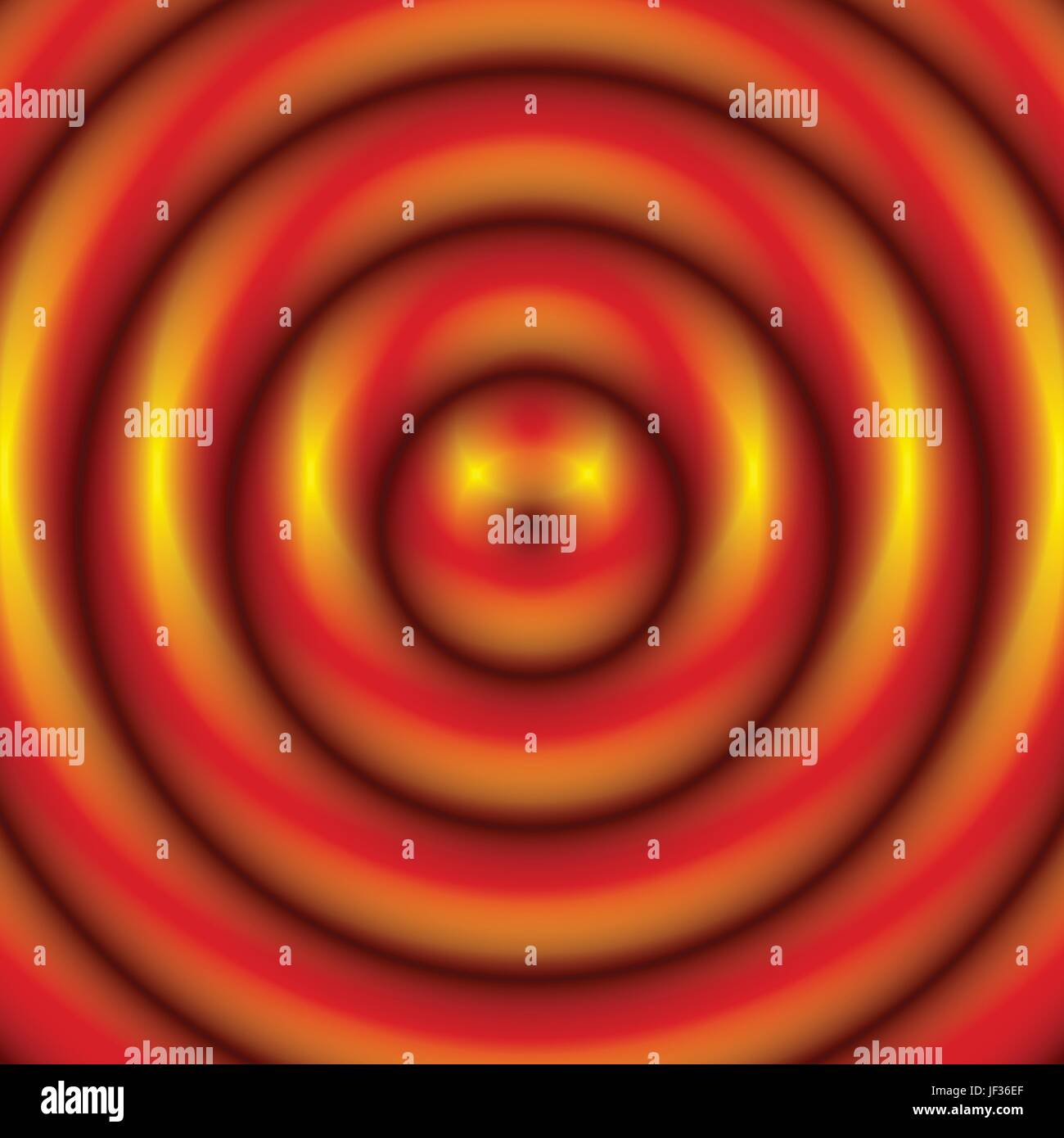 Circular pattern with concentric circles. Faded overlapping circle ...