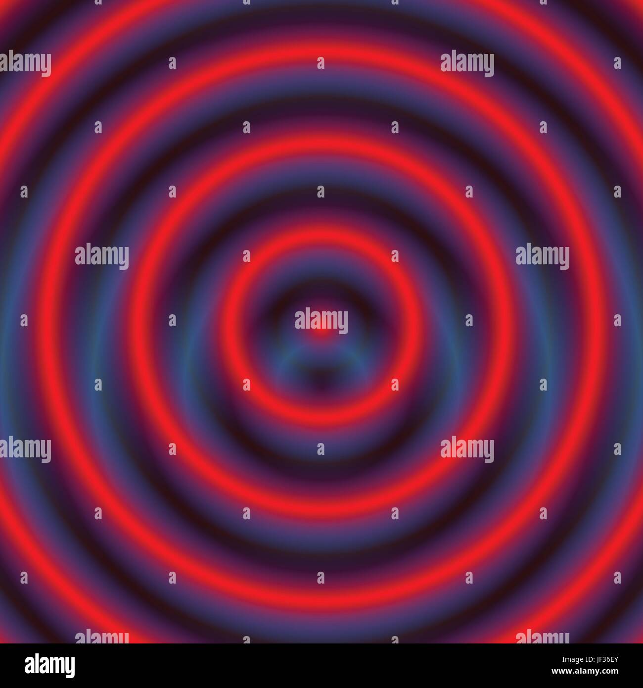 Circular pattern with concentric circles. Faded overlapping circle ...