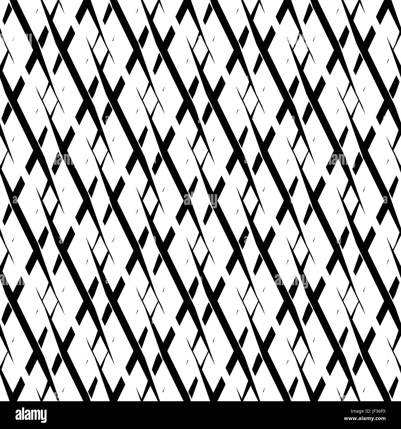 Black and white seamless geometric pattern. Repeatable texture / background with array ...