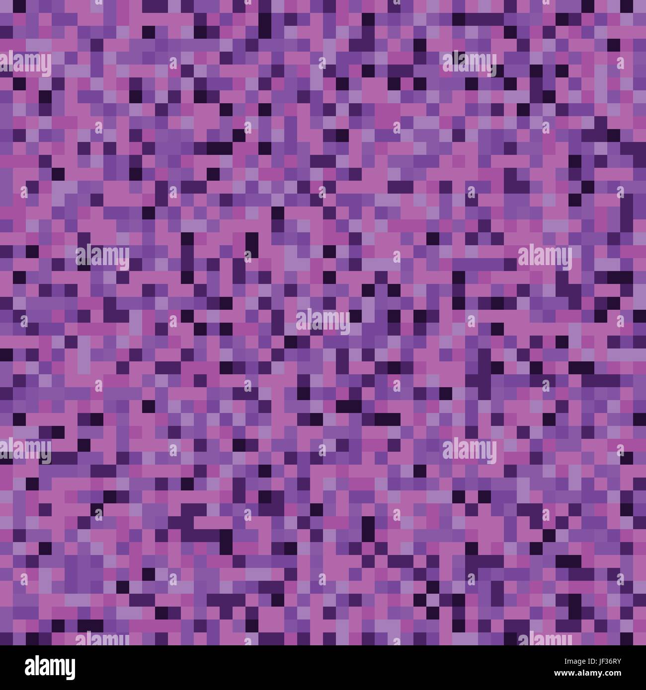 Minimal seamless pixelated mosaic pattern with random pixels. Repeatble ...