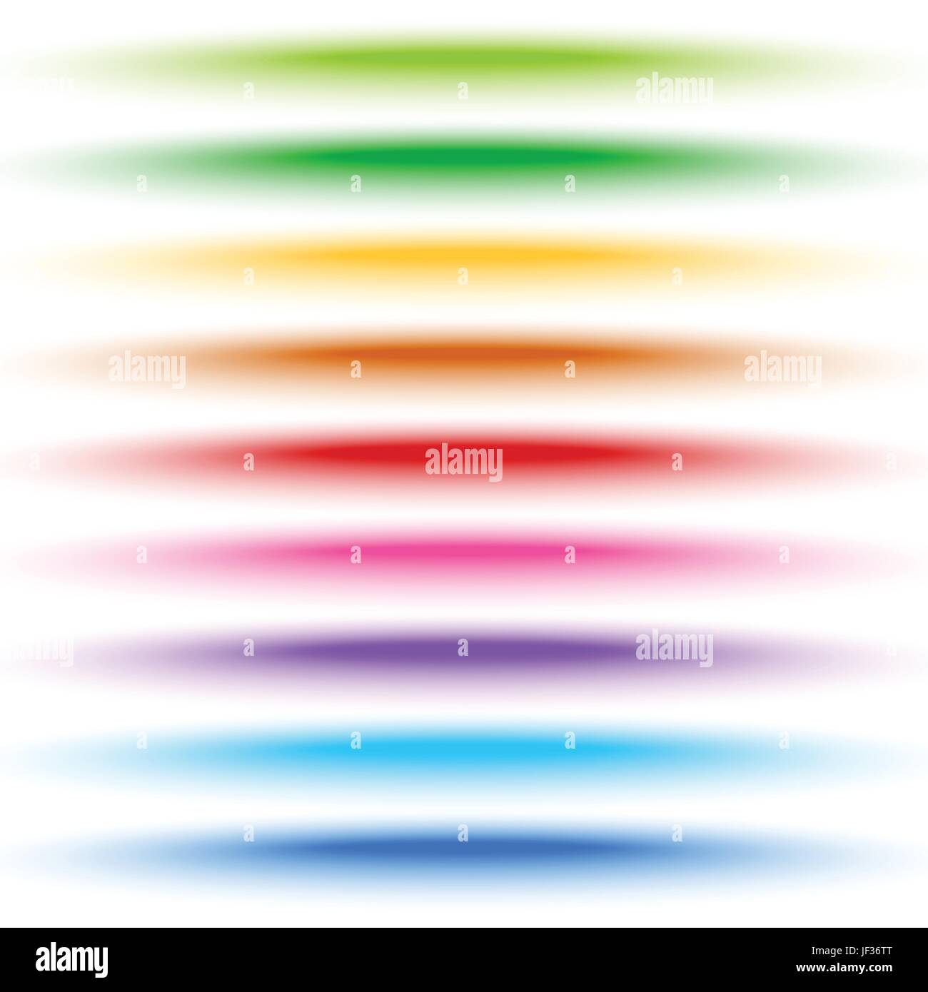 Horizontal light streak effect in several colors. Colorful beams, rays ...