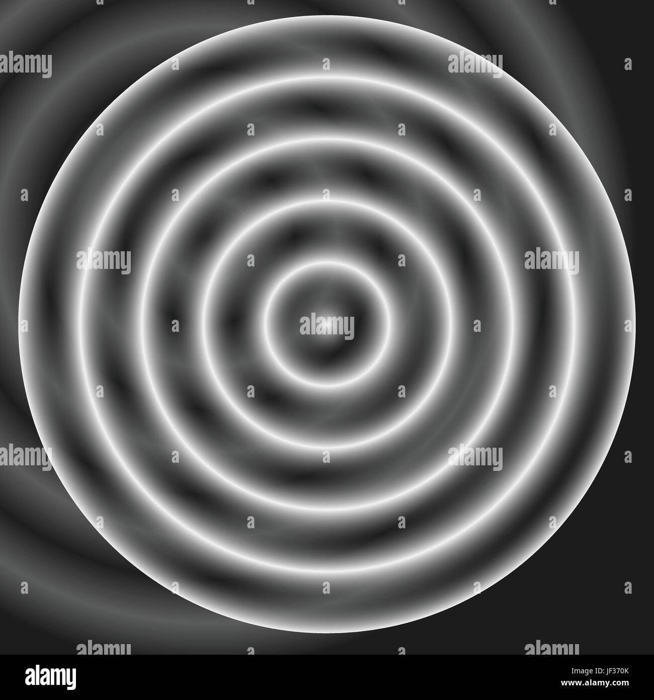 Circular pattern with concentric circles. Faded overlapping circle shapes, abstract ripple ...