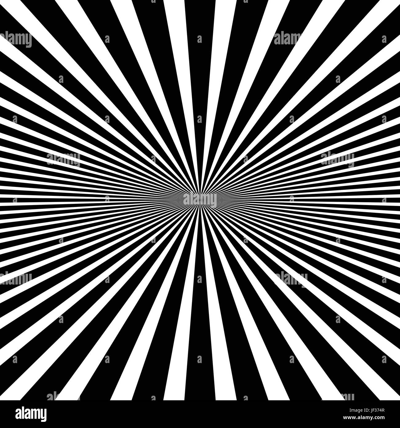 Circular pattern of radial, radiating lines. Monochrome starburst ...