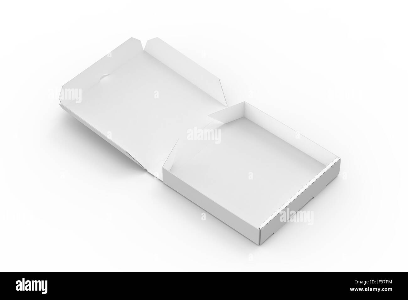 3d rendering white blank right tilt open pizza box, isolated white ... 3d rendering white blank right tilt open pizza box, isolated white ...
