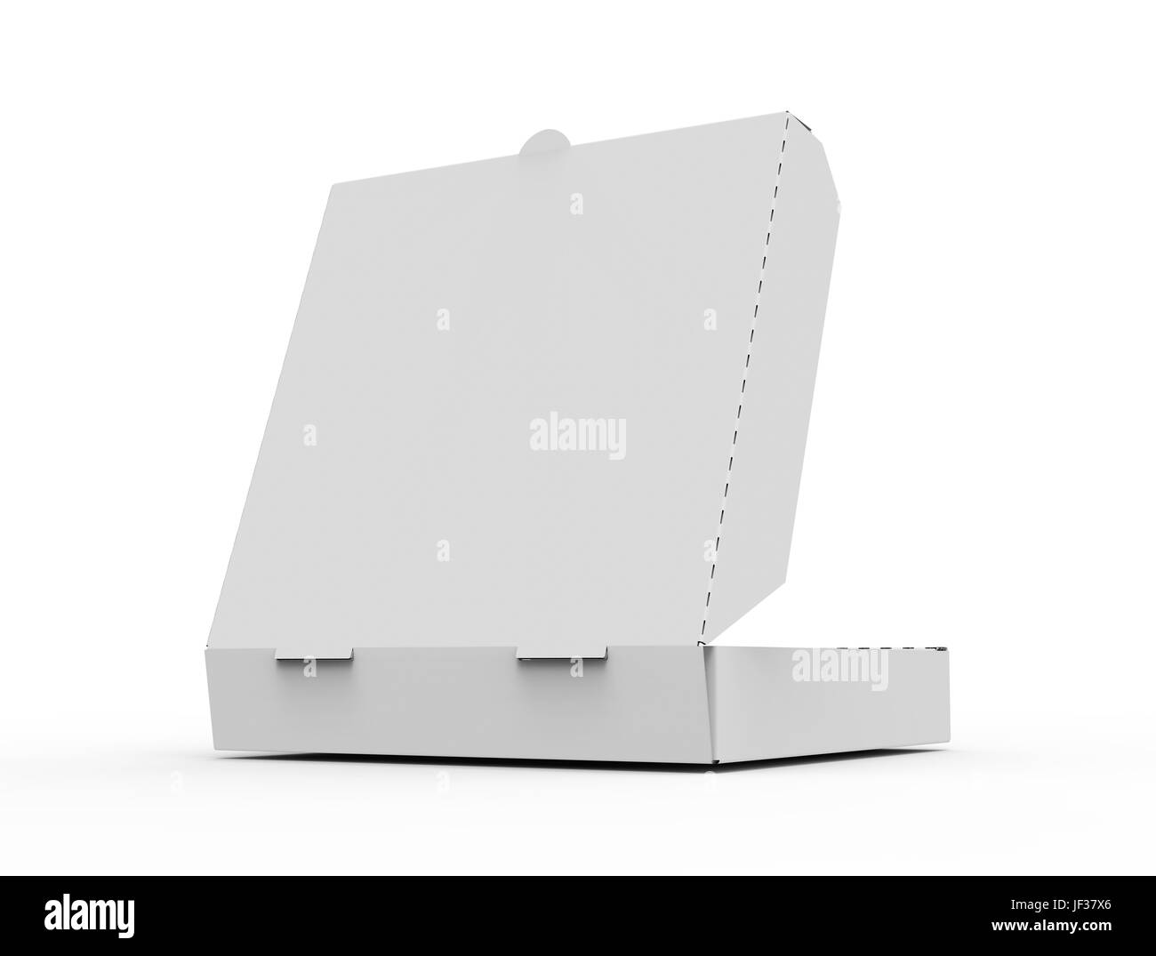 3d rendering white blank right tilt open pizza box, isolated white ... 3d rendering white blank right tilt open pizza box, isolated white ...