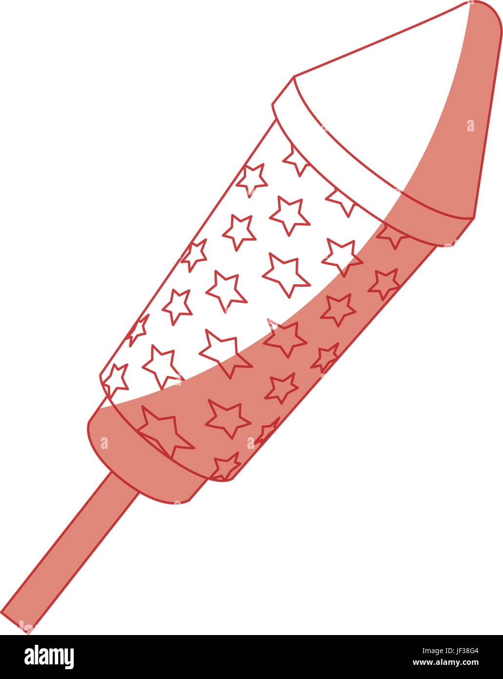 fireworks rocket icon over white background vector illustration Stock ...