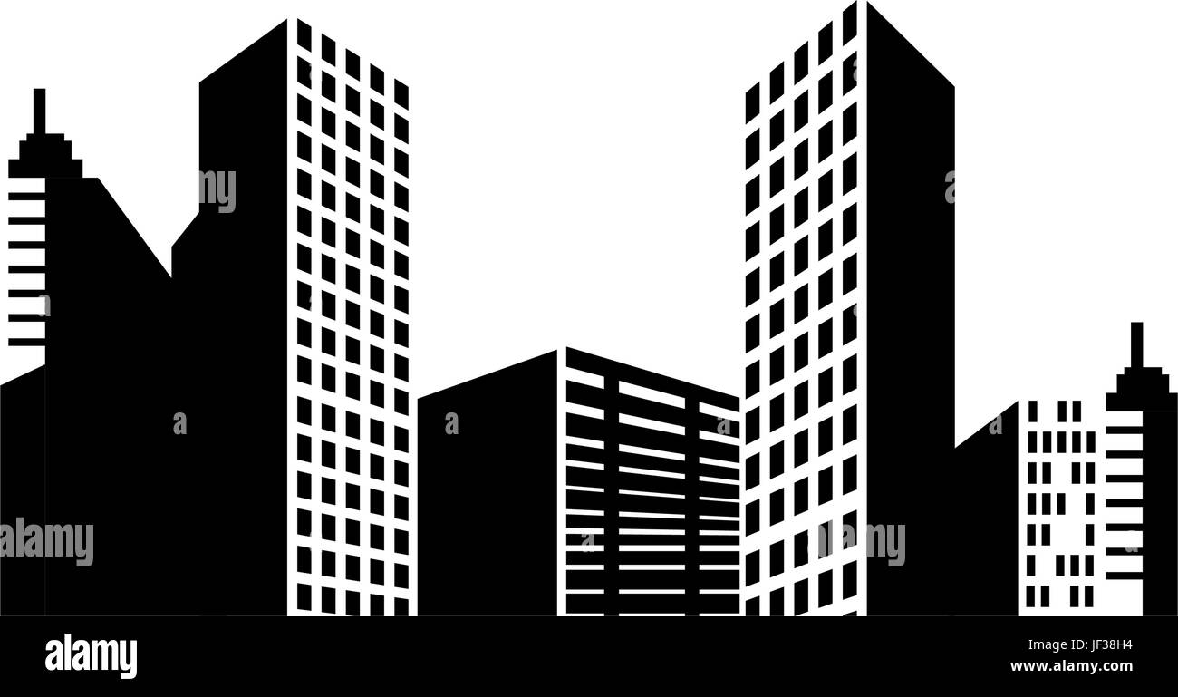 city buildings icon over white background vector illustration Stock ...