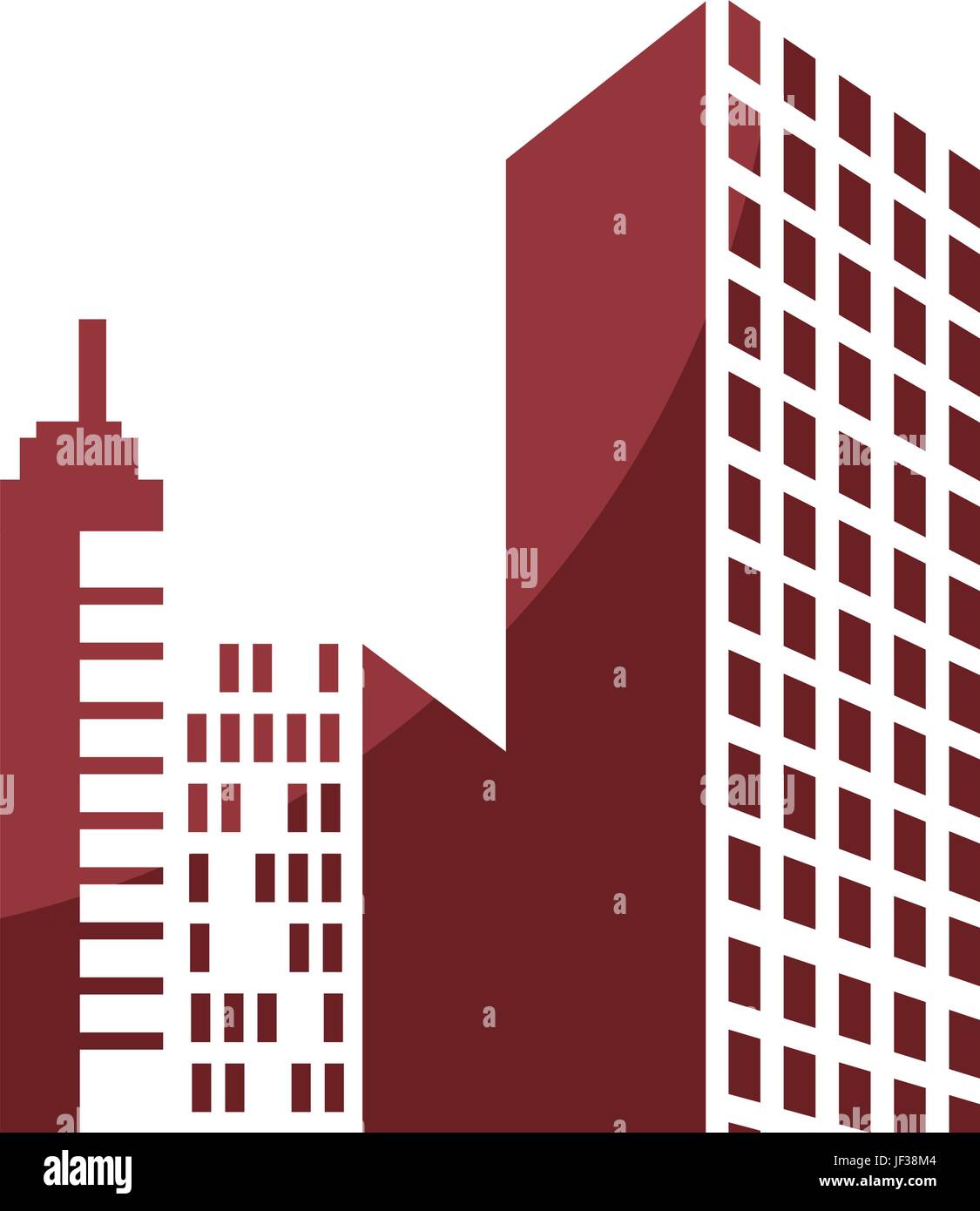 city buildings icon over white background vector illustration Stock ...