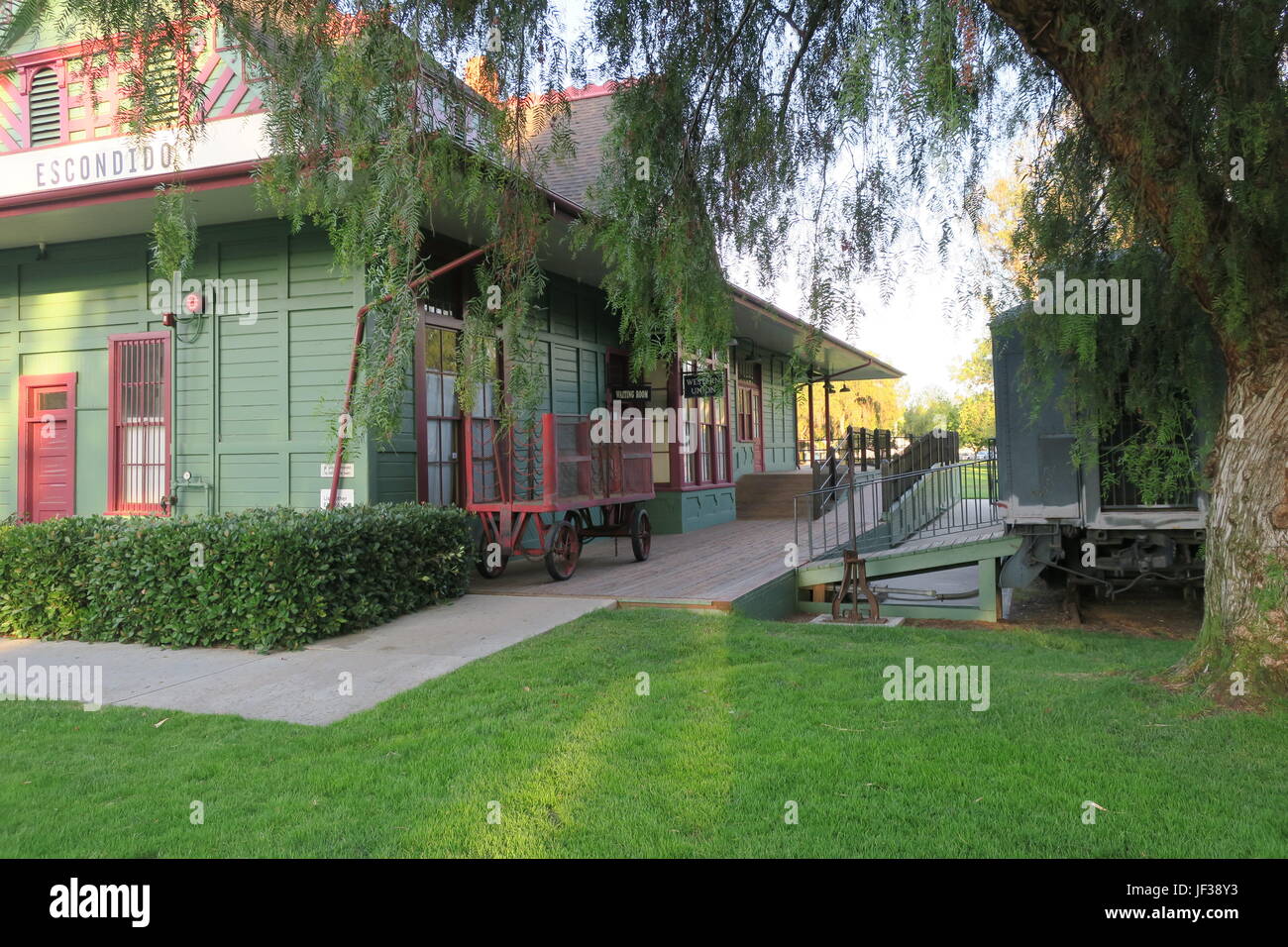 Old train station, Grape Day Park, Escondido, CA Stock Photo - Alamy