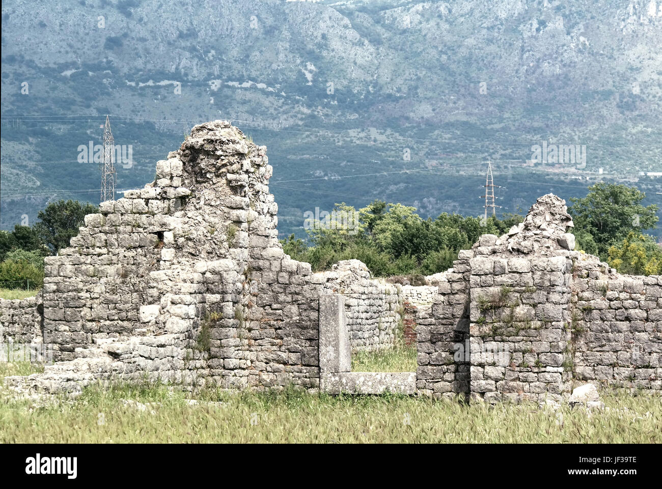 Ruins of Roman City Doclea, Podgorica, Montenegro Stock Photo - Alamy