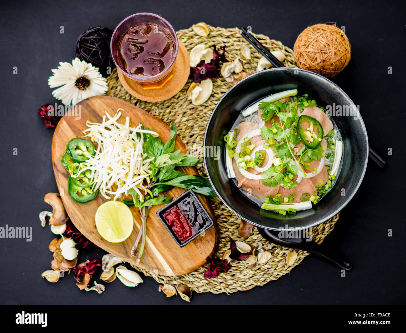 Pho is a famous Vietnamese traditional food, in which, rice vermicelli ...
