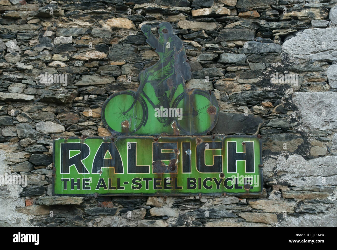 Raleigh bicycle sign hi-res stock photography and images - Alamy
