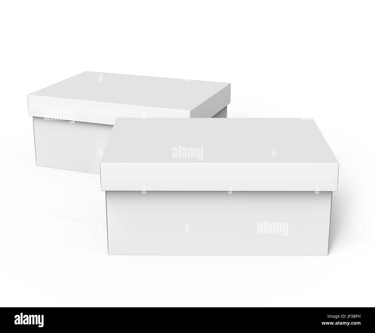 two 3d rendering blank white paper closed boxes, one right tilt, for ... two 3d rendering blank white paper closed boxes, one right tilt, for ...