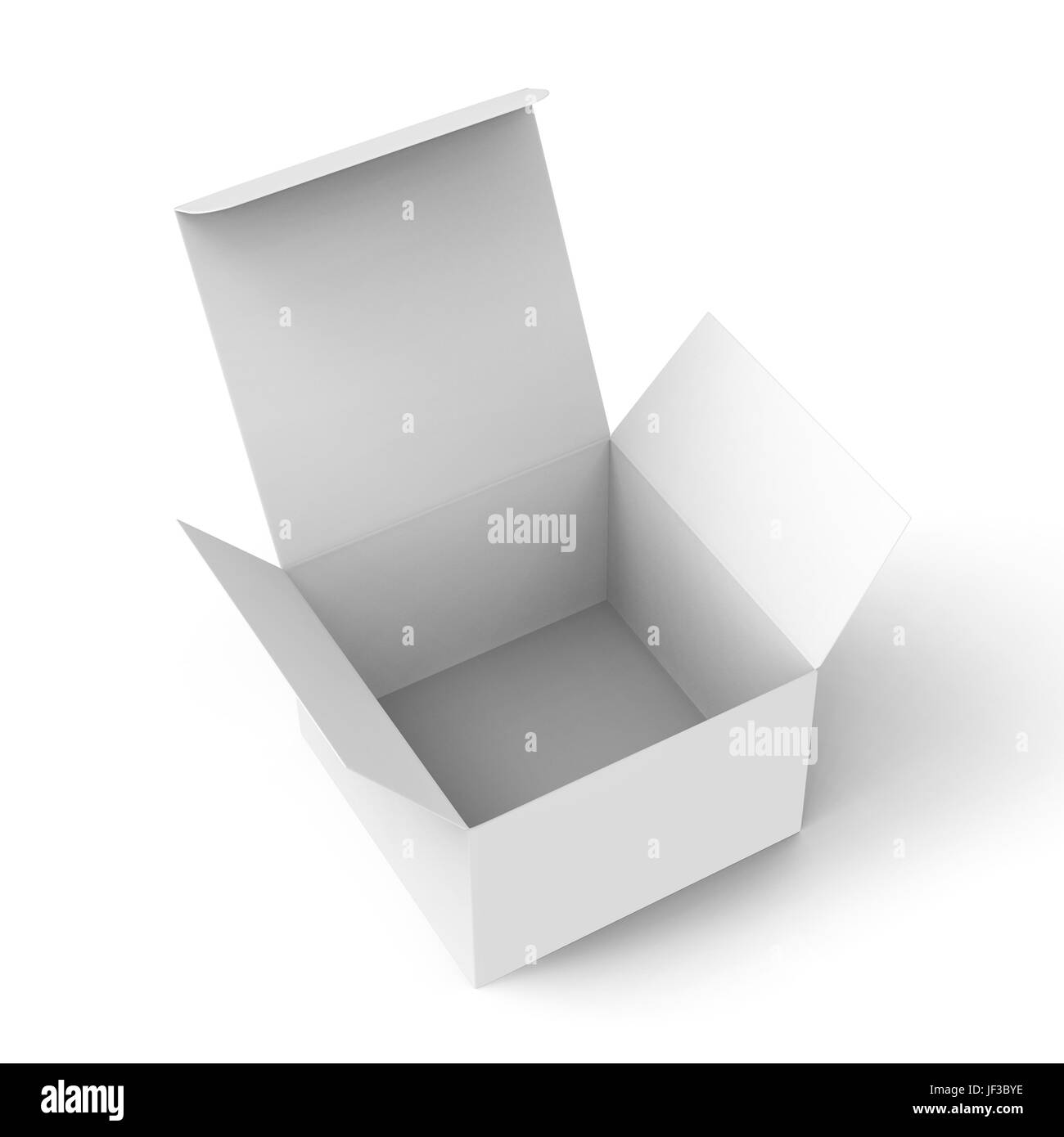 3d rendering right tilt open white blank box for design uses, isolated ... 3d rendering right tilt open white blank box for design uses, isolated ...
