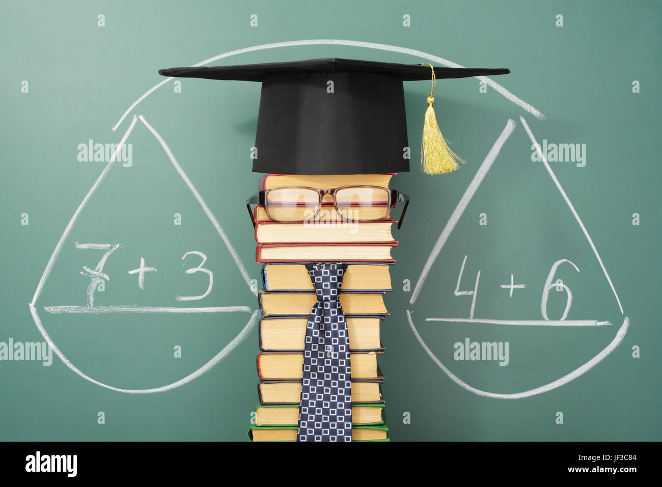Education unusual concept, equality in mathematics Stock Photo - Alamy