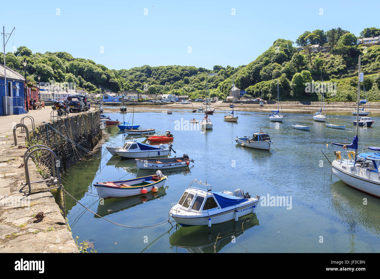 Lower Fishguard harbour, Pembrokeshire, Wales, UK Stock Photo - Alamy