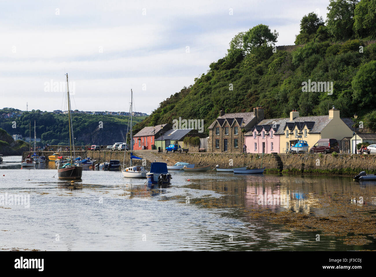 Lower Fishguard harbour, Pembrokeshire, Wales, UK Stock Photo - Alamy
