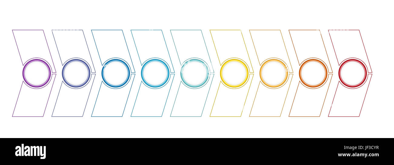 Timeline or area chart, diagram Template infographics 9 position Stock ...
