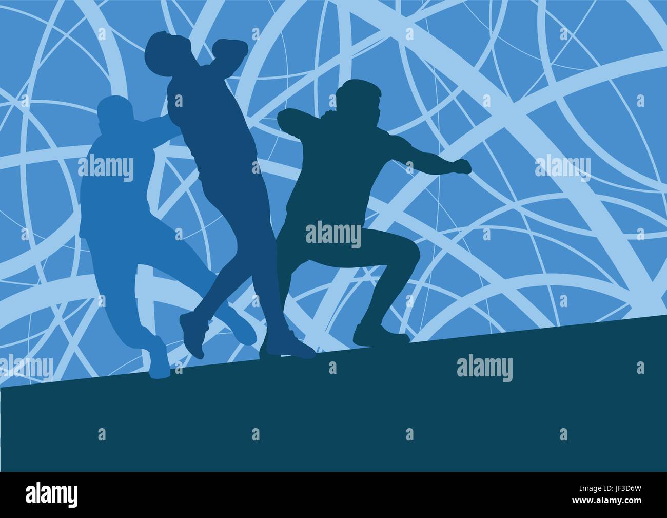 Shot put athlete track and field athletics vector background concept ...