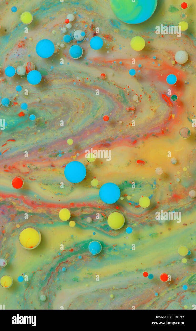 Macro colors created by oil and paint Stock Photo - Alamy