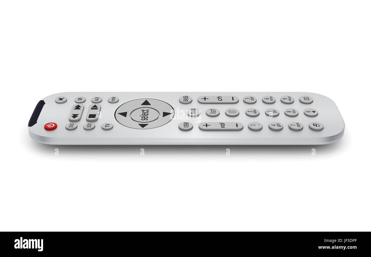 3D rendering TV Remote Stock Photo - Alamy