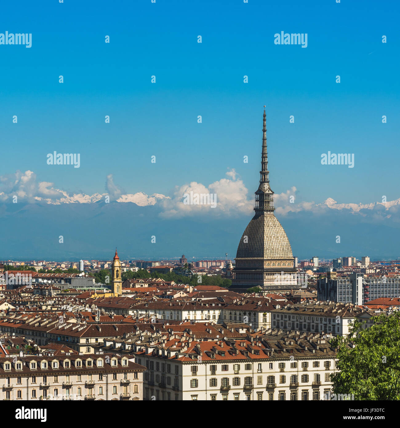 Panorama of Turin skyline Stock Photo - Alamy